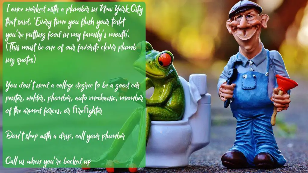 30+ Best Funny Plumber Quotes