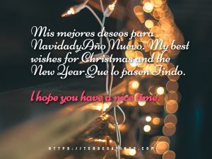 Christmas quotes En Espanola