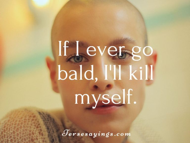 funny bald quotes