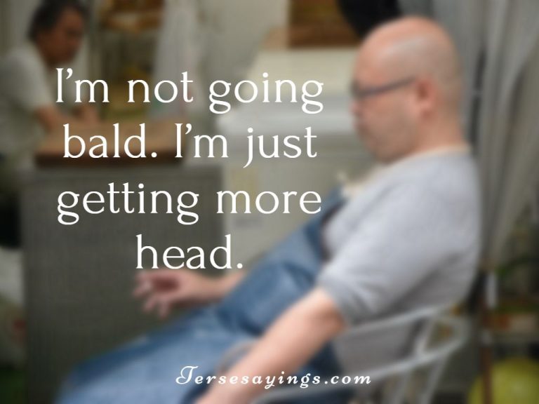 funny bald quotes