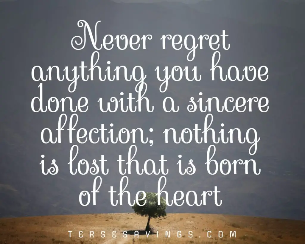 70+ Best live life with no regrets quotes