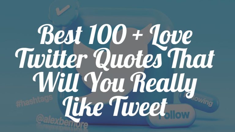 Love Twitter Quotes