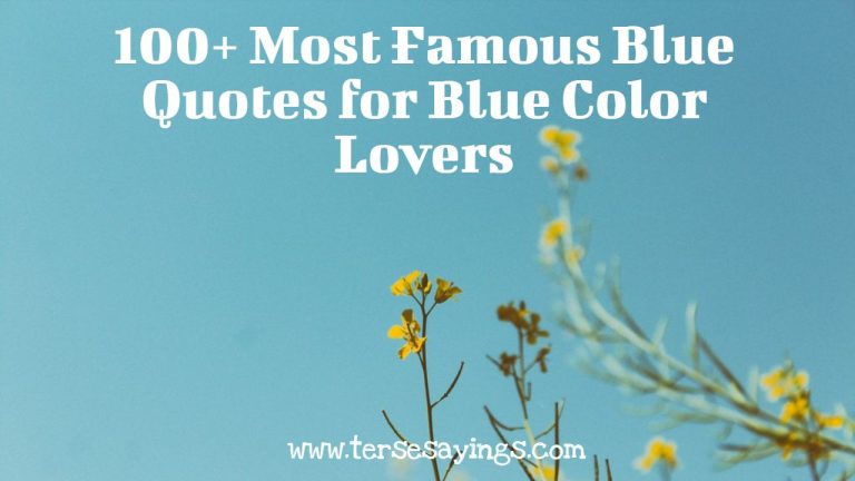 100+ Most Famous Blue Quotes for Blue Color Lovers Blue Quotes