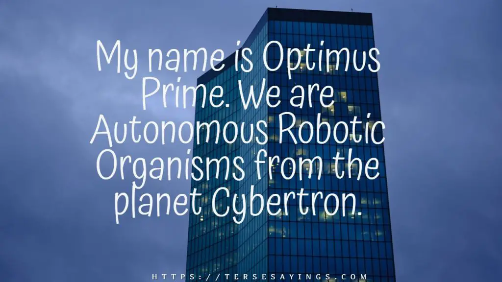 Top 70 + Optimus Prime Quotes Inspire on Leadership