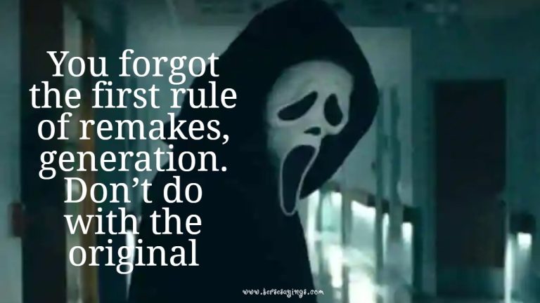 Best 80 + Scream Quotes and Saying About The Scream Movie