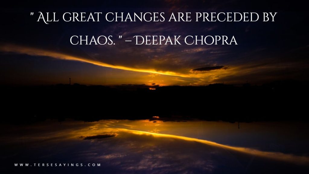 Chaos Quotes, Famous Chaos Quotes, Chaos Quotes Short
