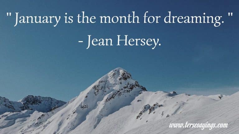 January Quotes, Best January Quotes, Inspirational January Quotes